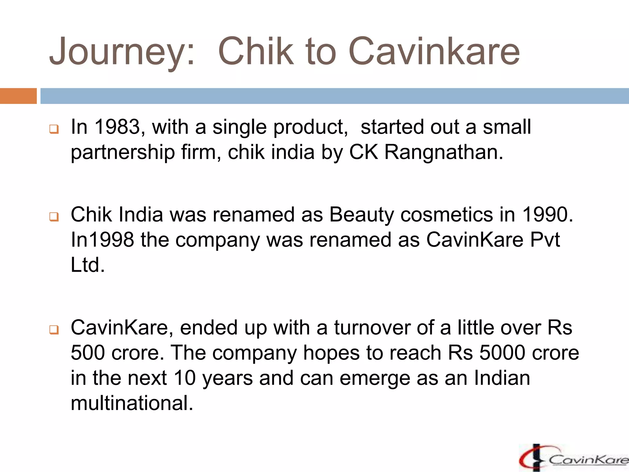 CavinKare Brand critique | PPTX