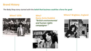 Brand DNA: The Body Shop | PPTX