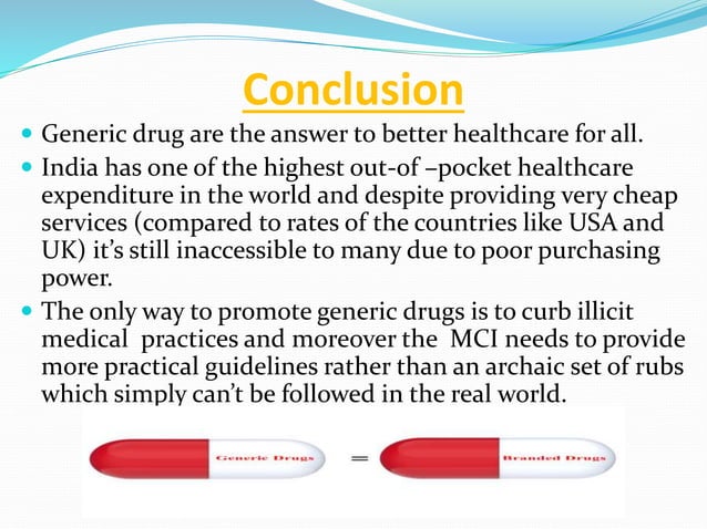 Brand drug vs generic drug | PPTX