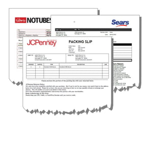 OzLINK Branded Pack Slips - Examples | PDF