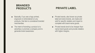 Branded Products VS Private Labels. | PPT