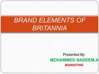 Brand elements of britannia | PPTX