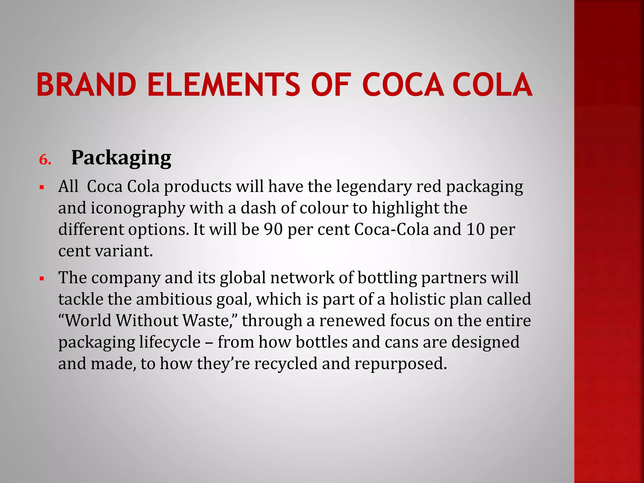 Brand elements of Coca Cola | PPTX