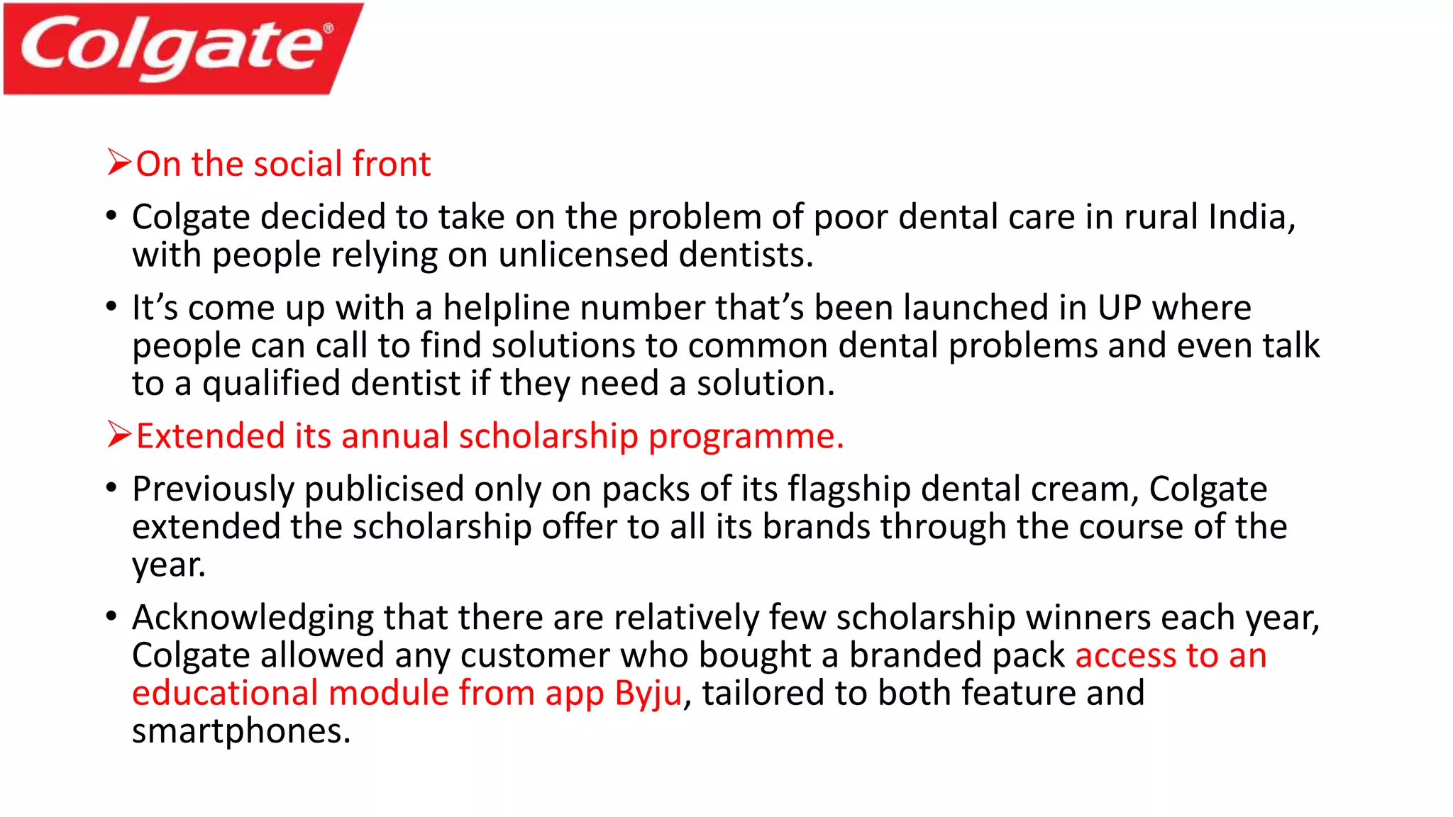 Colgate-Brand equity article | PPT