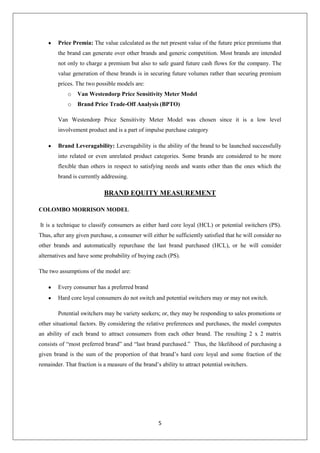 Brand equity measurement cadbury dairy milk | PDF