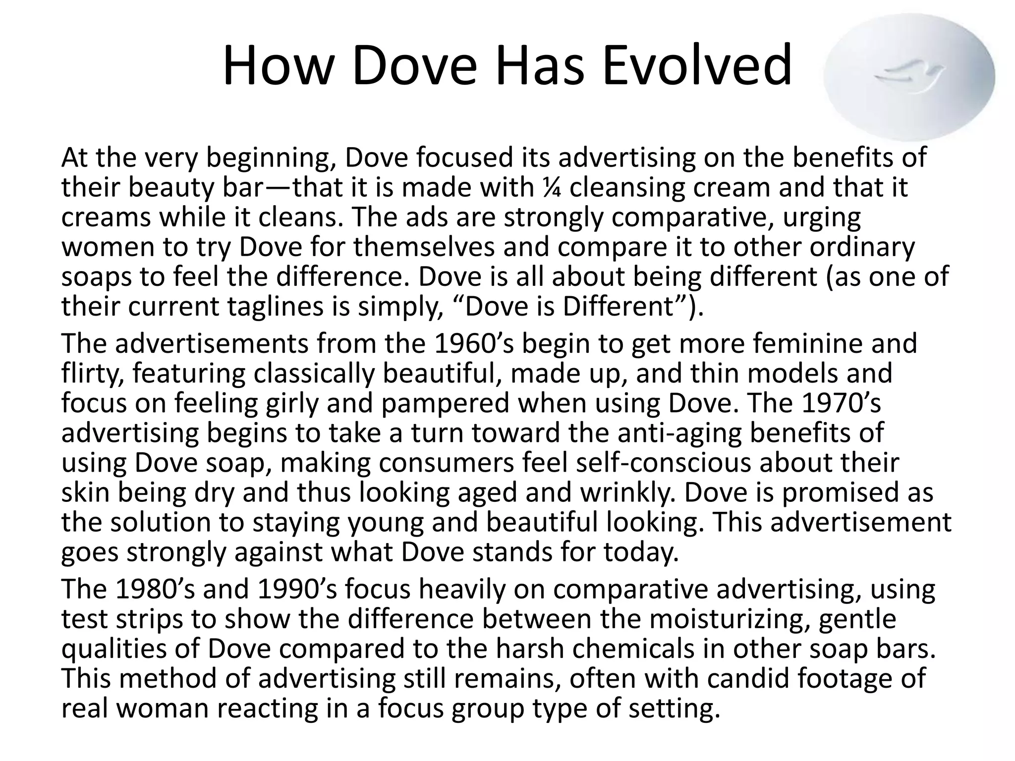 Dove- Brand Evolution | PPTX