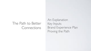 Brand Experience Planning | PDF