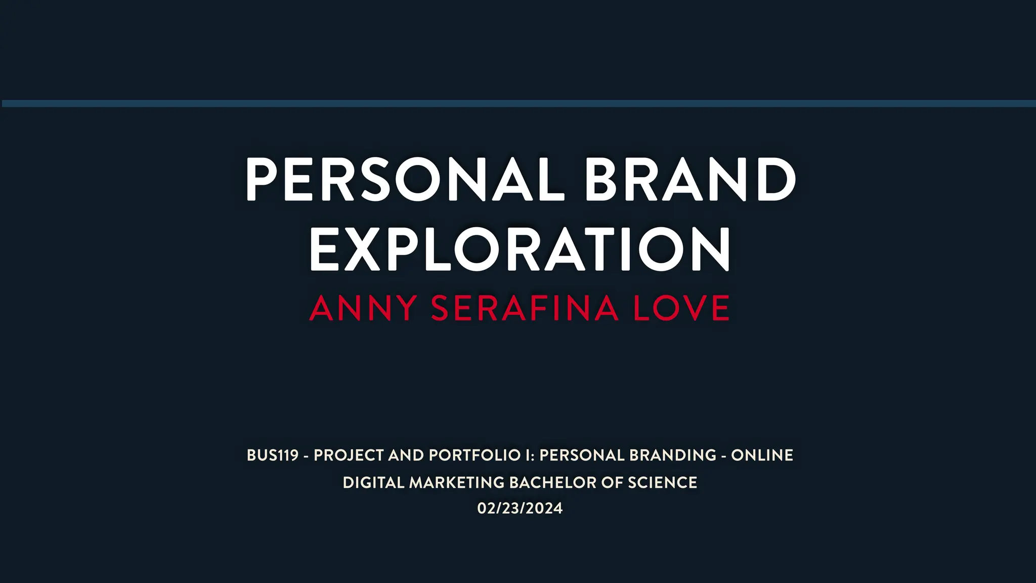 Personal Branding Exploration- Anny Love | PDF