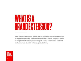 Brand extension | PPT