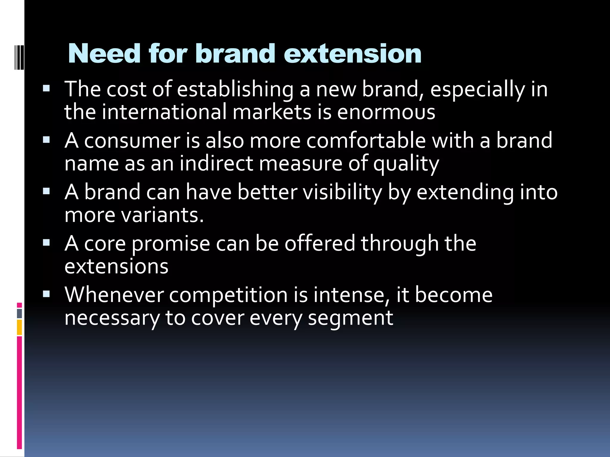 Brand extension product management | PPT