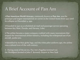 Brand failure- Pan American Airline | PPTX