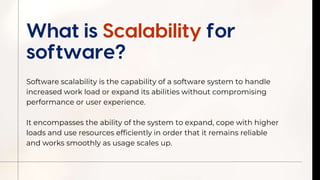 Best Practices for ensuring scalability for Custom Software | PPT