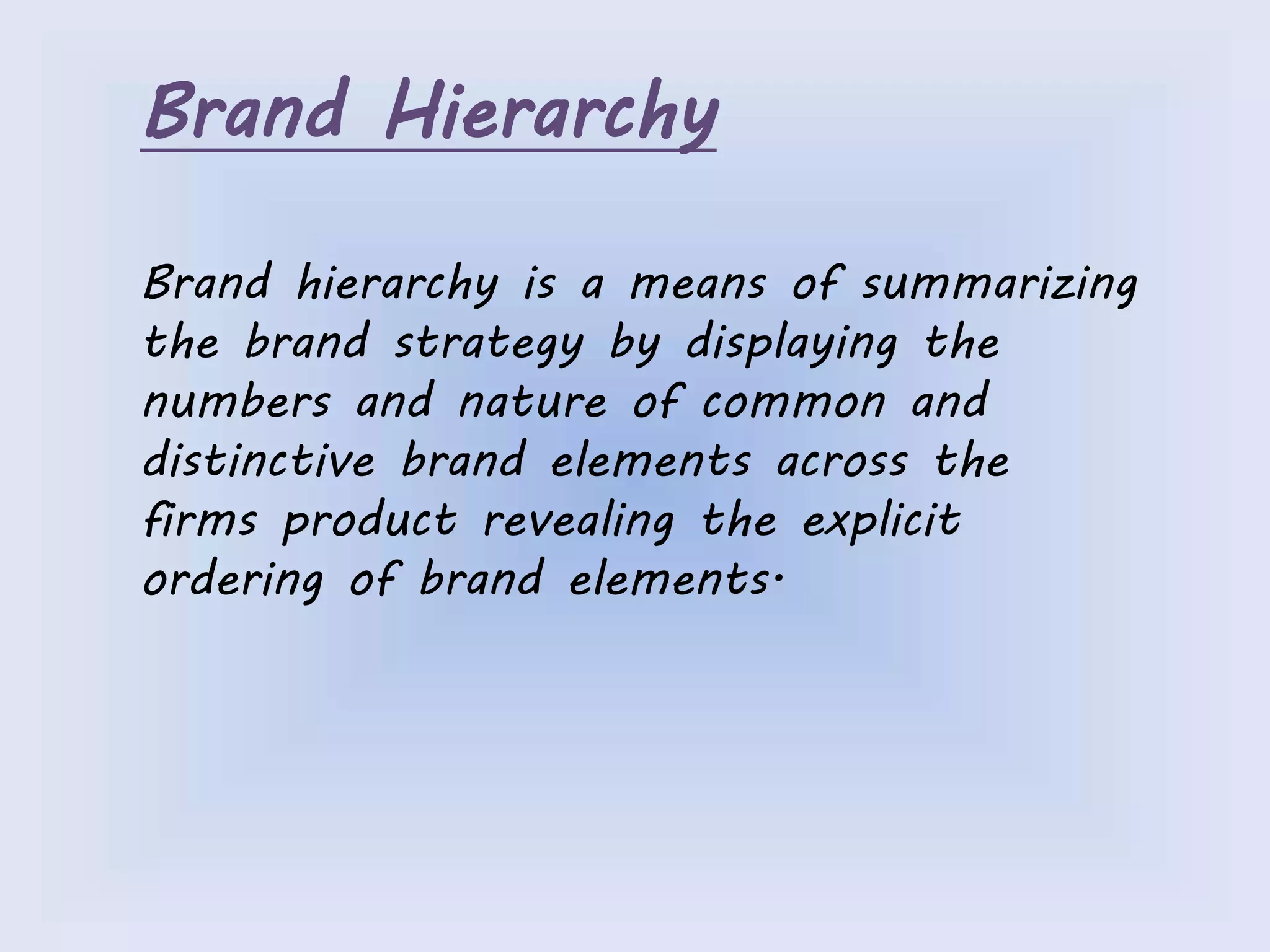 Brand hierarchy | PPTX