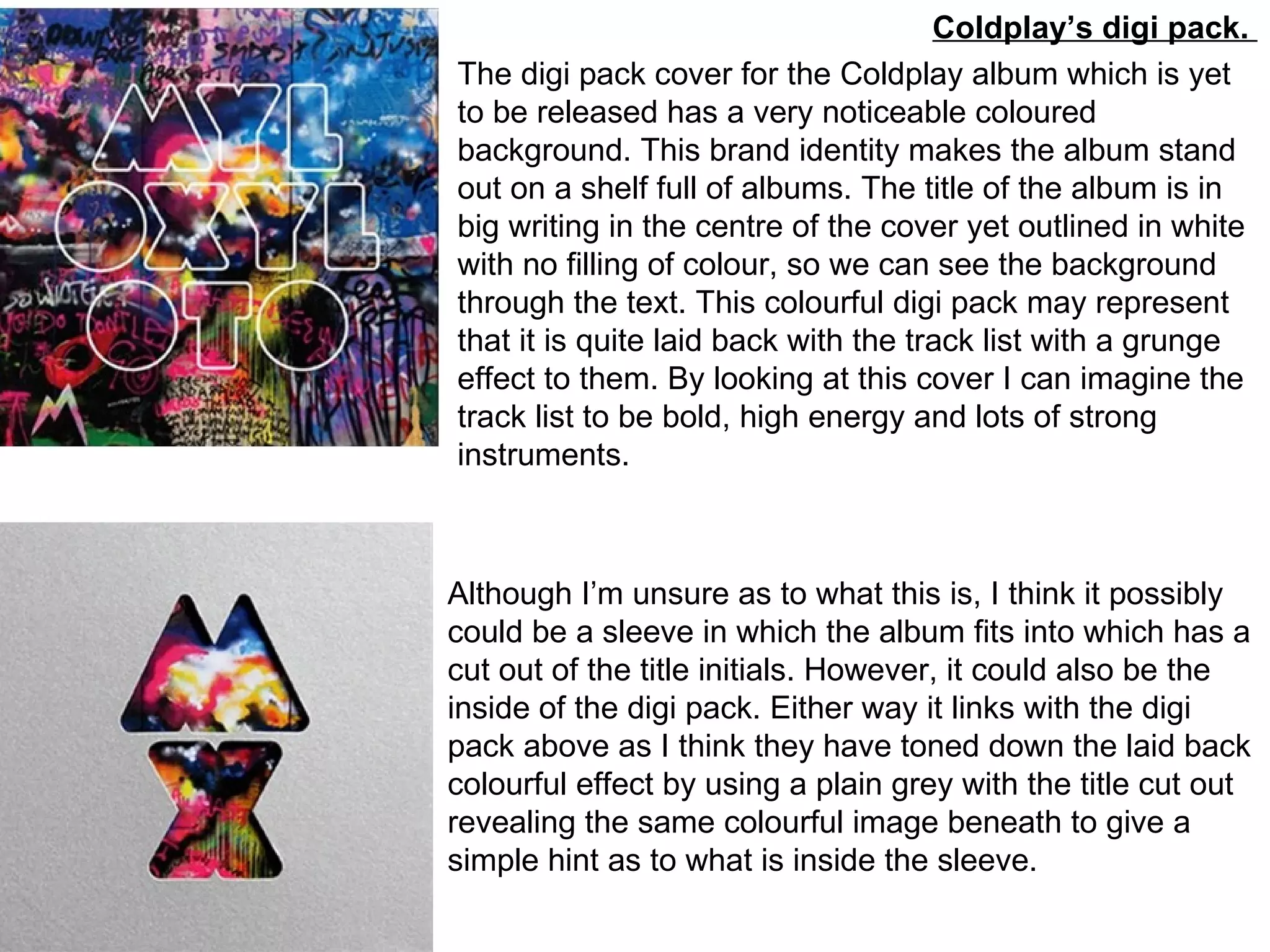Brand identity coldplay | PPT
