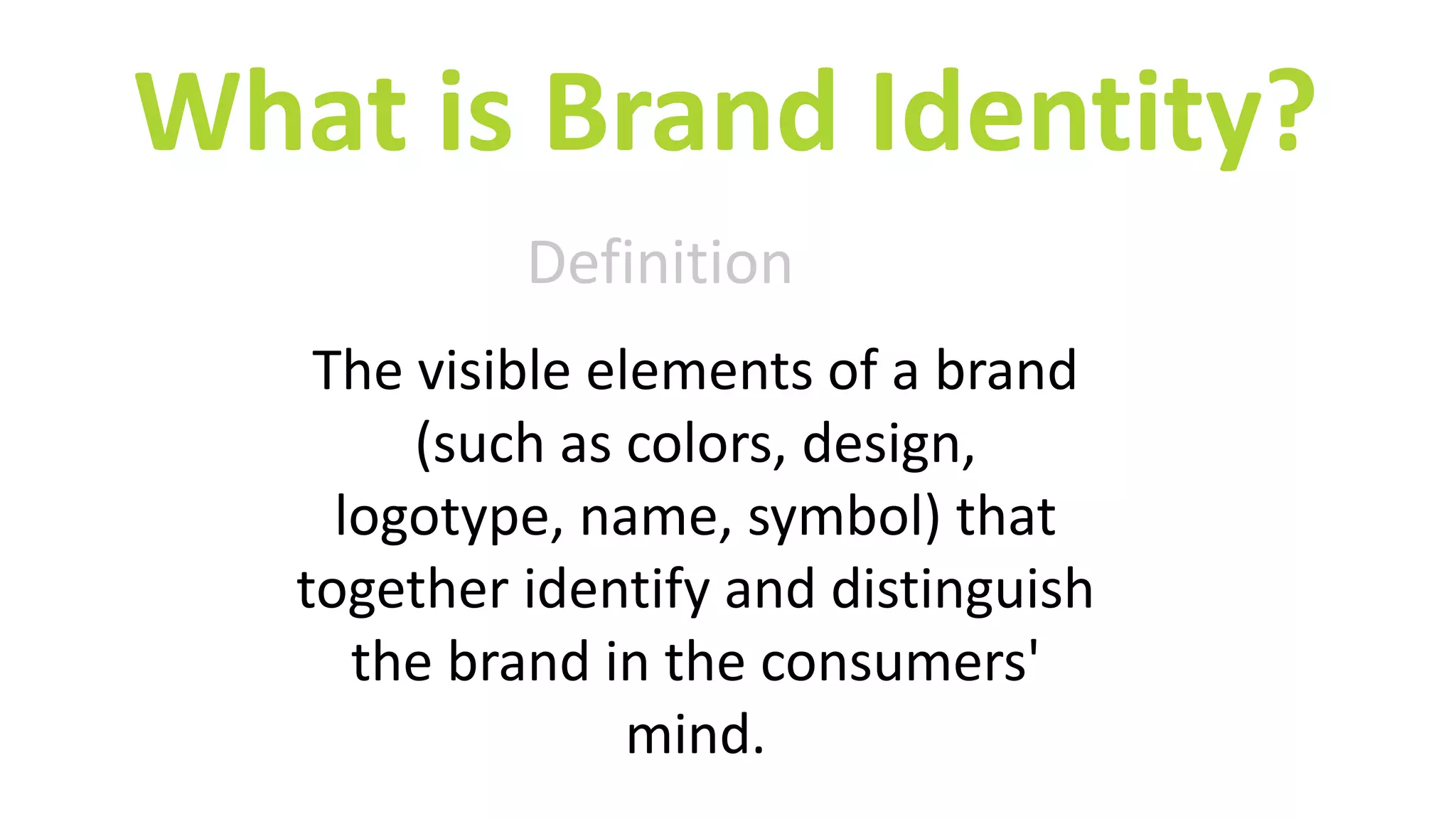 Brand identity levels | PPTX