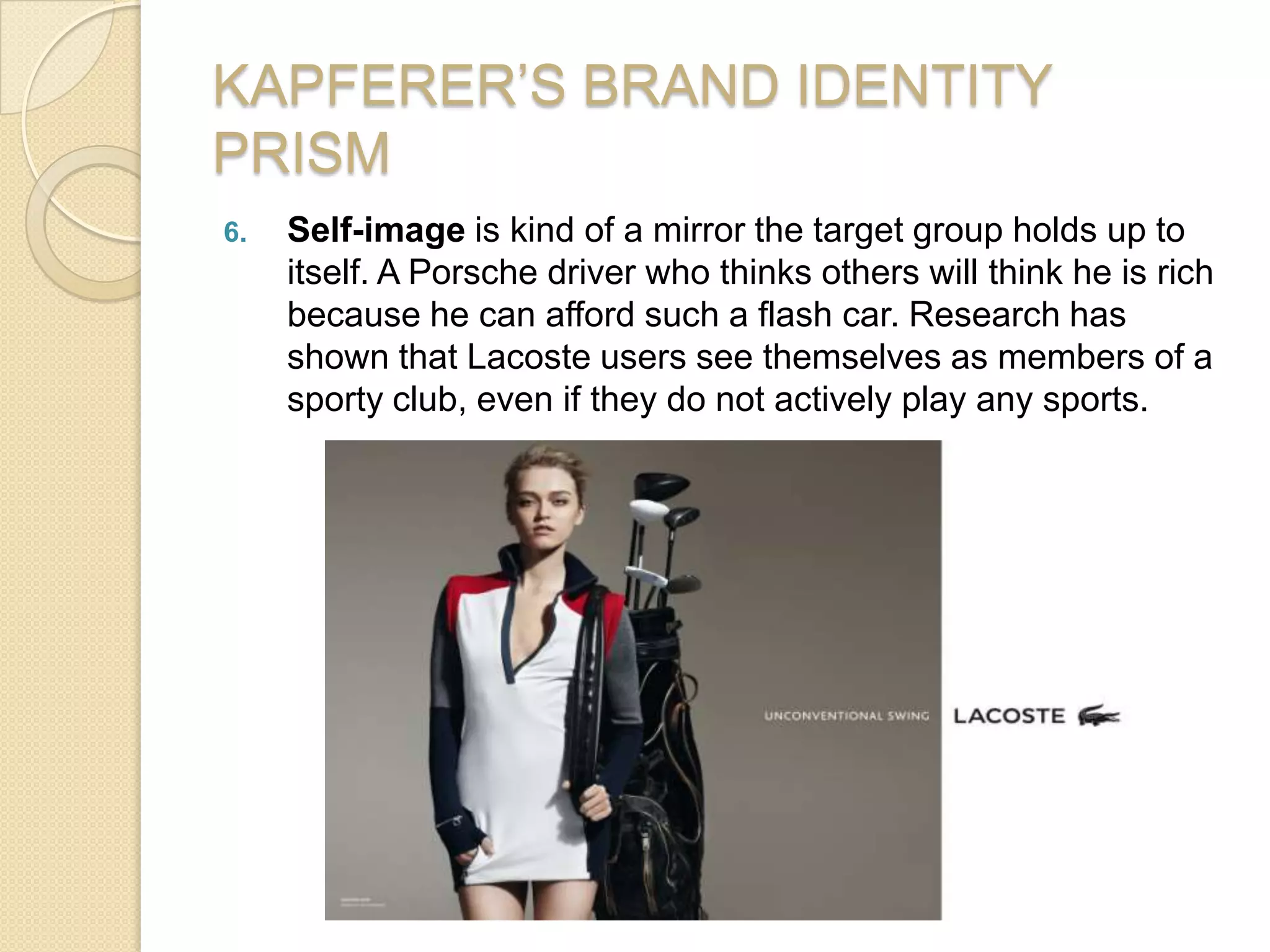 Kapferer Brand identity Prism | PPTX