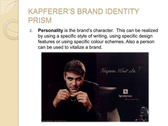 Kapferer Brand identity Prism | PPTX | Business | Business and Finance