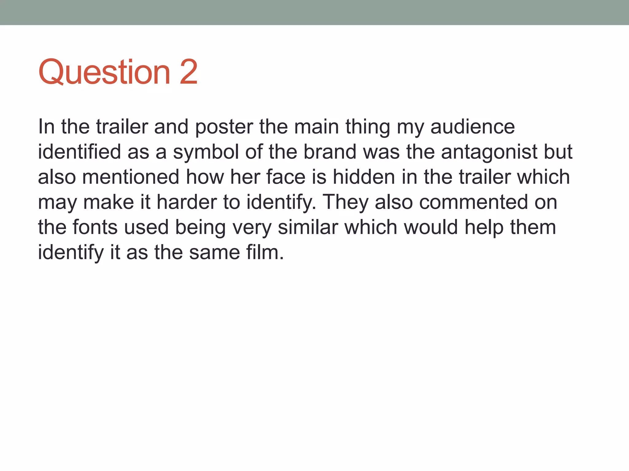 Brand identity questionnaire results | PPT