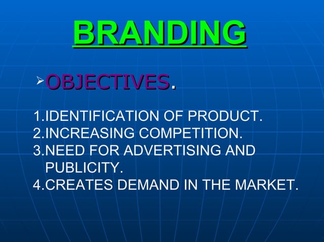 The concept of Branding | PPT