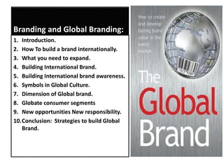 Branding and global branding | PPTX