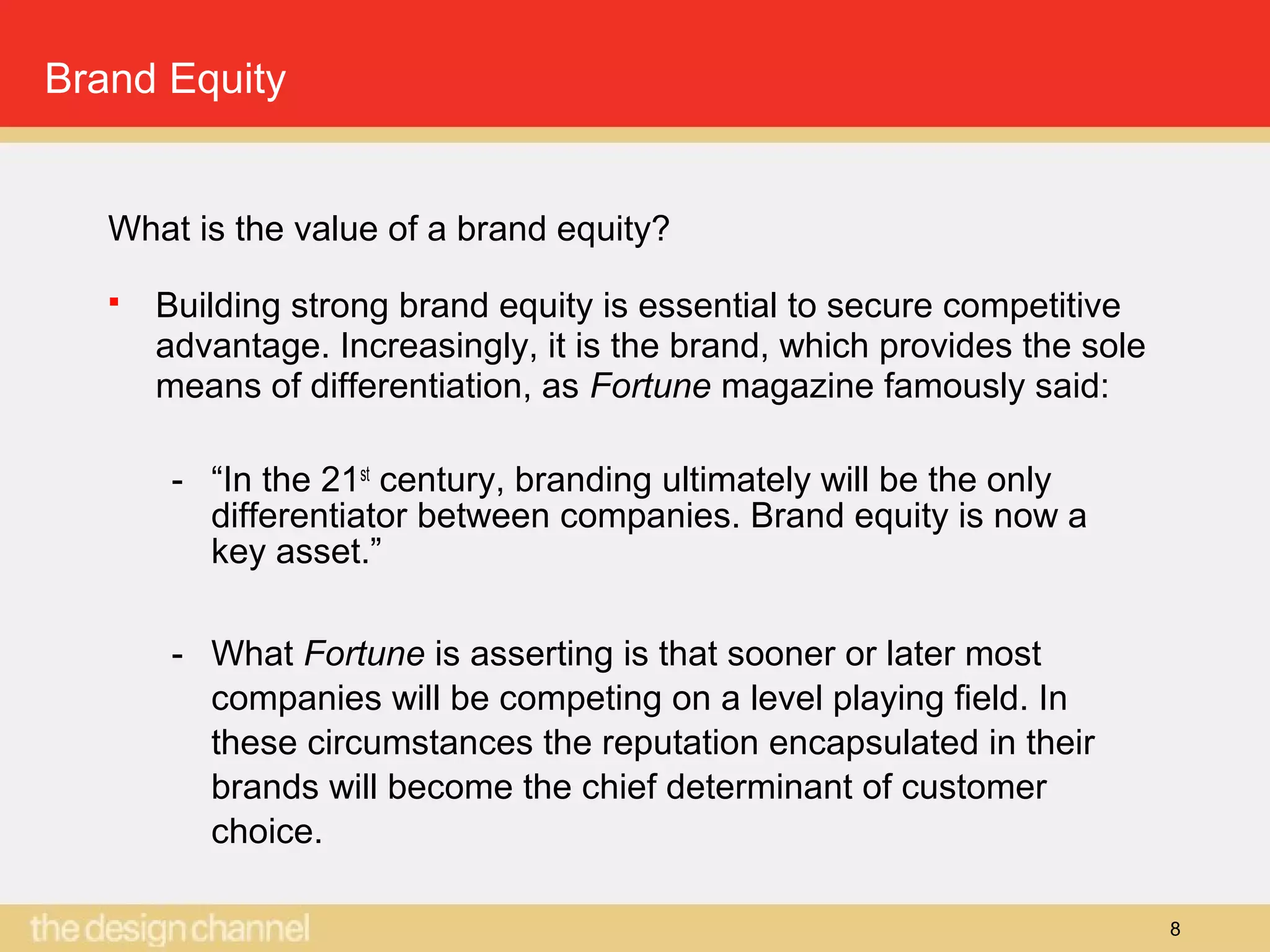 Branding and identity an overview lecture | PPT