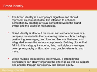 Branding and identity an overview lecture | PPT