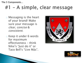 Branding Basics: The 5 Components of A Successful Brand | PPTX ...