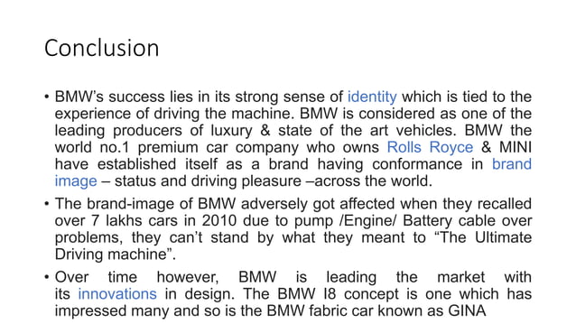 Branding bmw ppt | PPTX | Automotive Industry | Industries