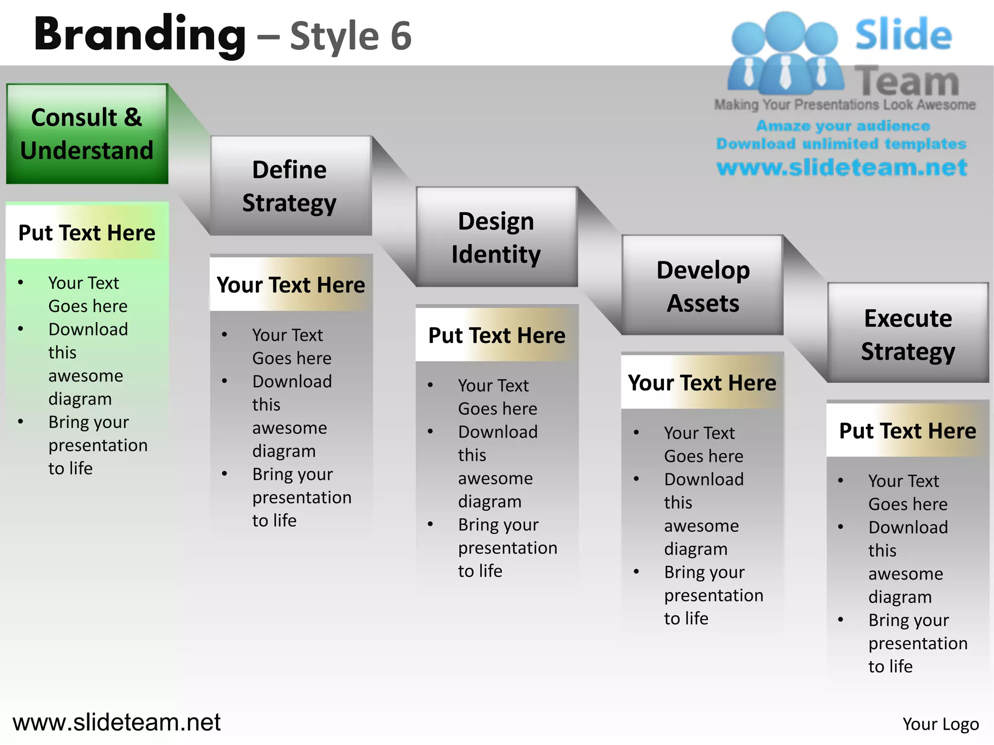 Branding consult understand define strategy develop execute design 6 ...