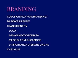 Branding e visual content 1º parte | PPT