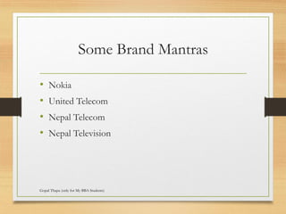 Branding in nepal | PDF