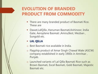 Branding of Basmati Rice | PPTX