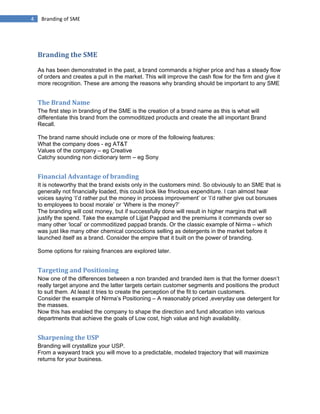 Branding Of SMEs | PDF