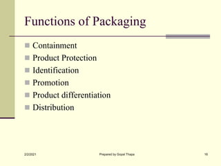 Branding, packaging and labelling | PPT