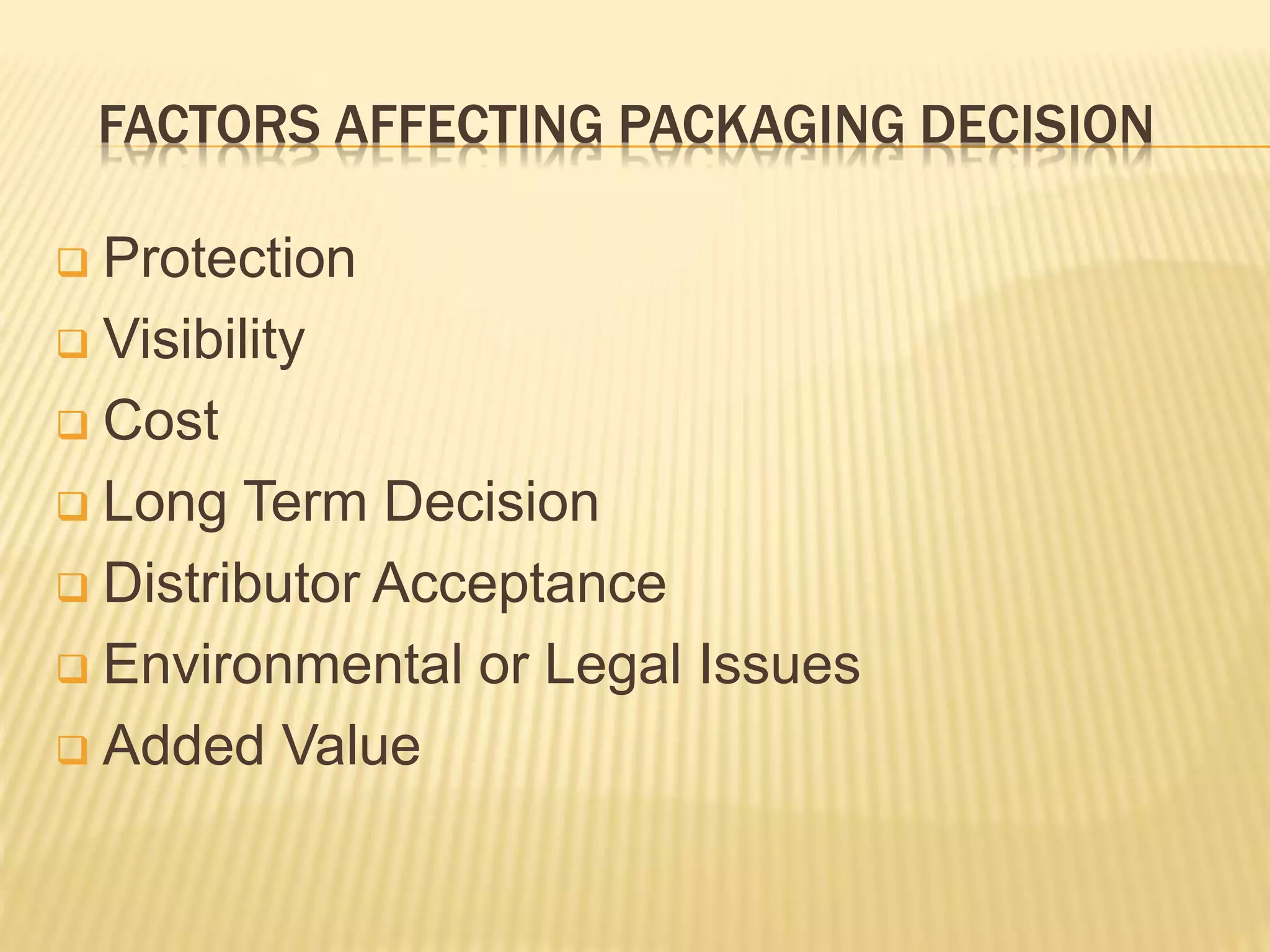 Branding , packaging decisions | PPTX