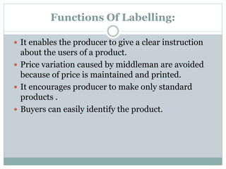 Branding,packaging,labelling | PPTX