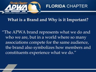 APWA Florida Chapter Branding Presentation | PPT