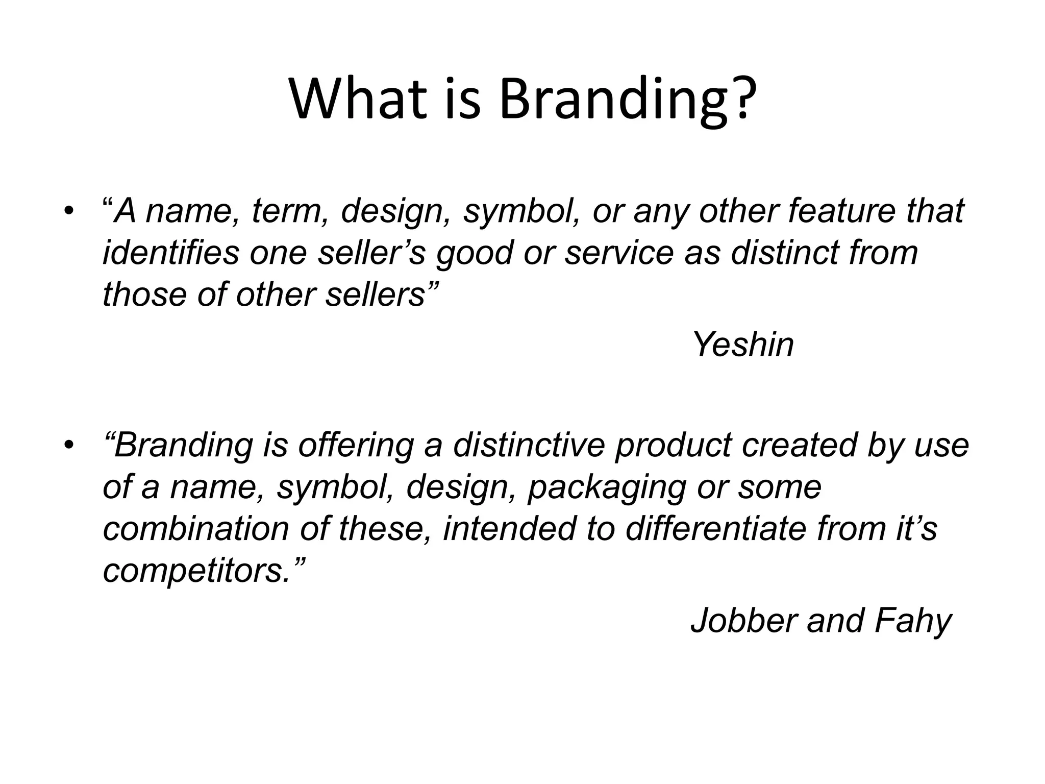 Principle of Marketing : Branding | PPTX
