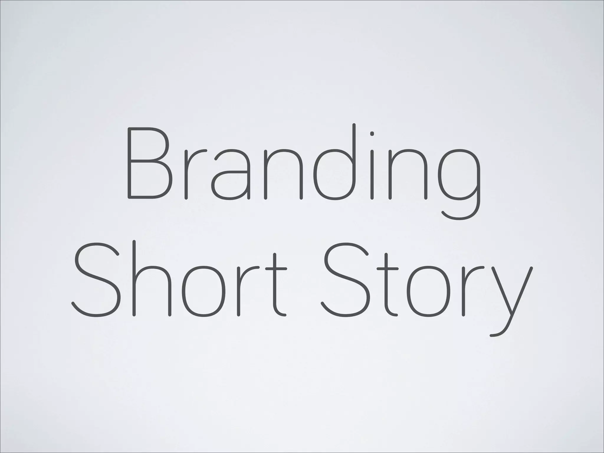 Branding Short Story | PDF