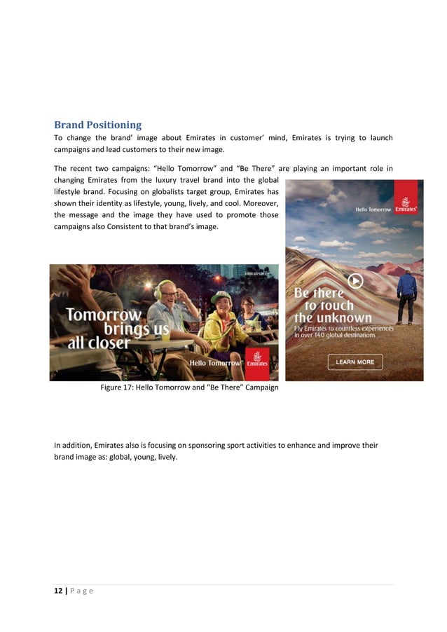 Branding strategy of emirates airlines | PDF | Air Travel | Travel Type