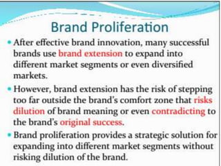 Power of Brand Innovation and Proliferation | PPT