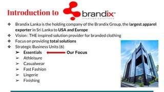 Brandix Lanka - Analysis of Supply Chain Management | PDF