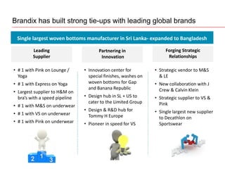 Brandix Shared Services Journey | PDF