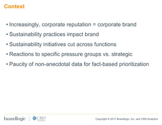 Brandlogic sustainability leadership report | PDF