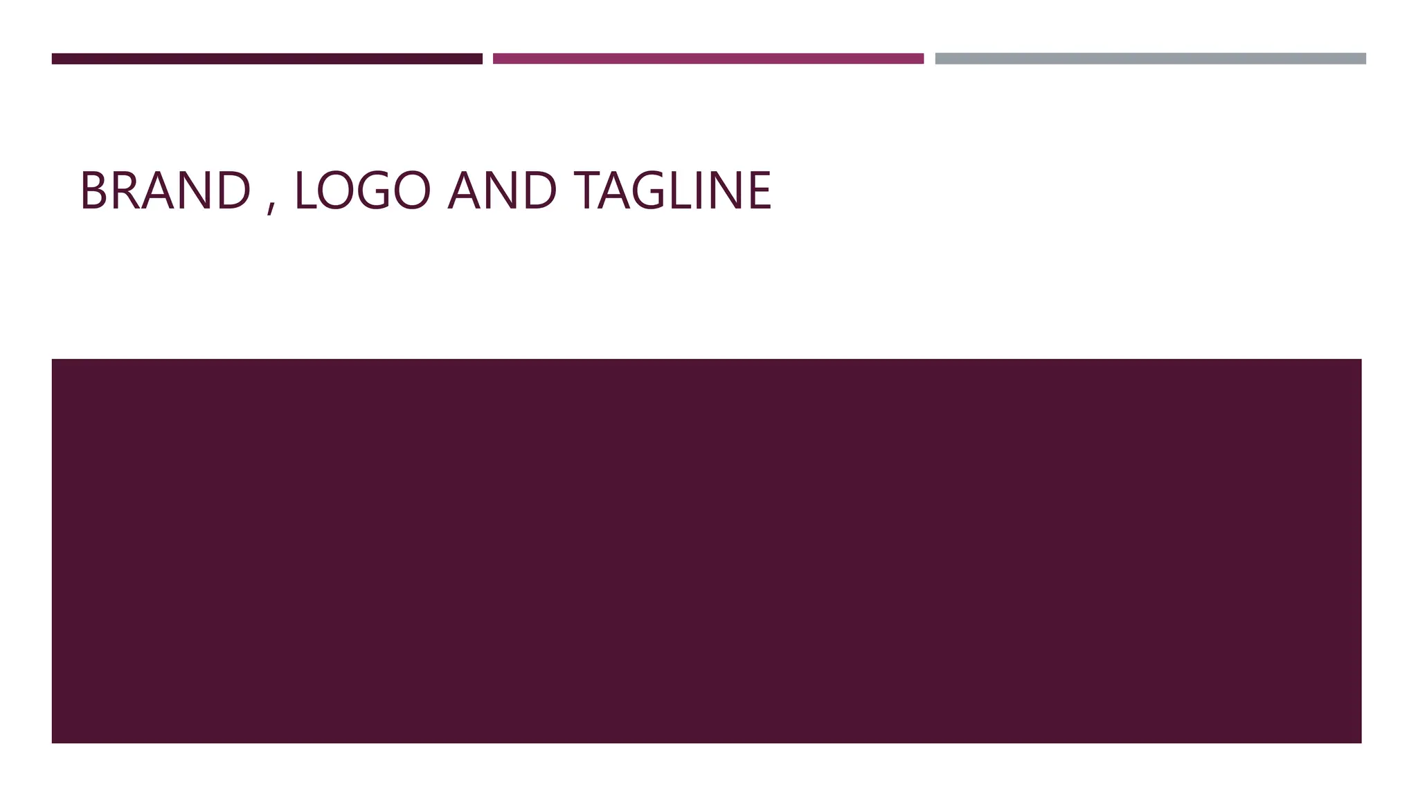 Brand logo and tagline.pptx a ppt on brand logo and tagline market ...