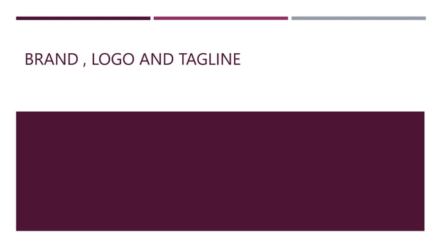 Brand logo and tagline.pptx a ppt on brand logo and tagline market ...