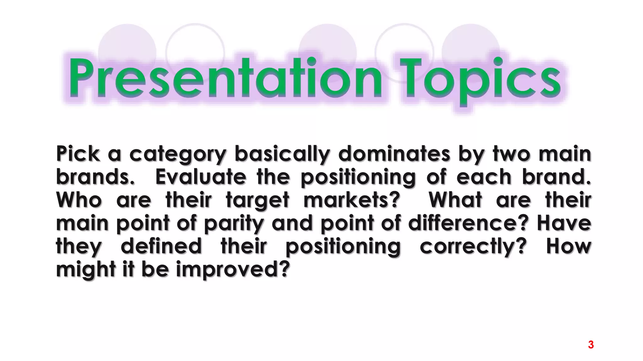 Brand Positioning & Point parity,Point of difference. | PPTX