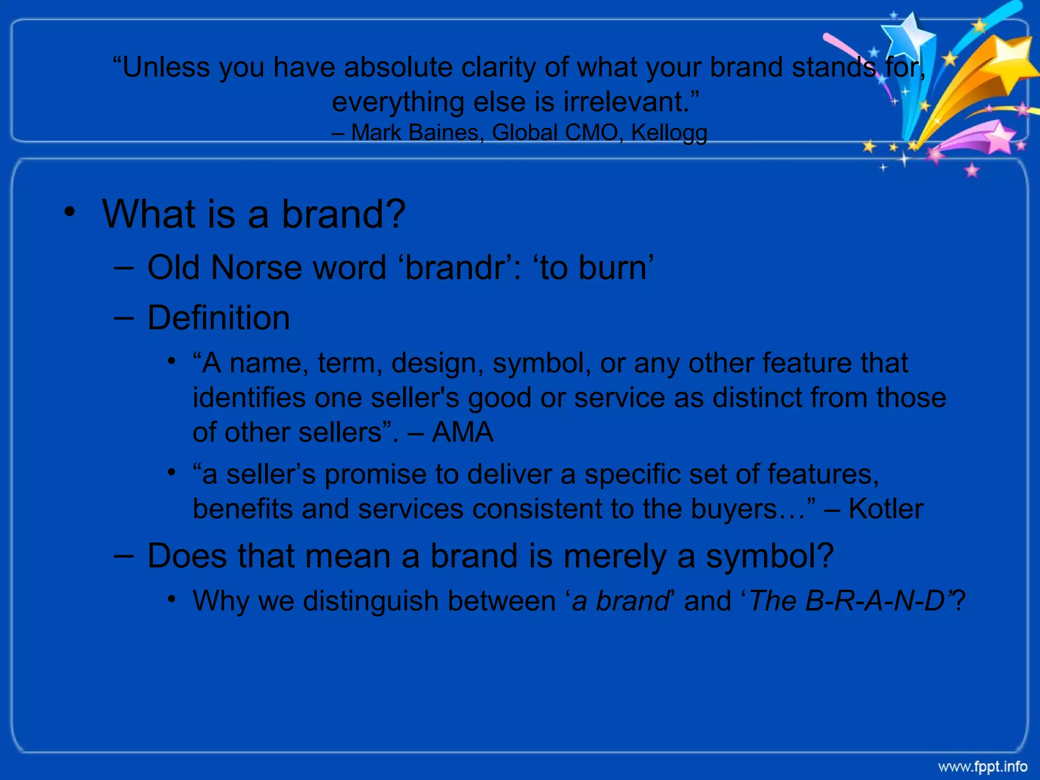 Introduction to Brand Management | PPT
