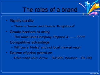 Introduction to Brand Management | PPT