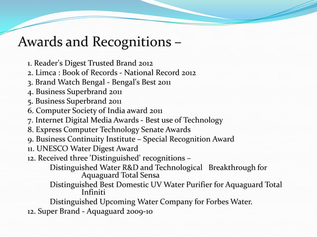 David Aaker’s Ad Exposure Model - Aquaguard | PPT